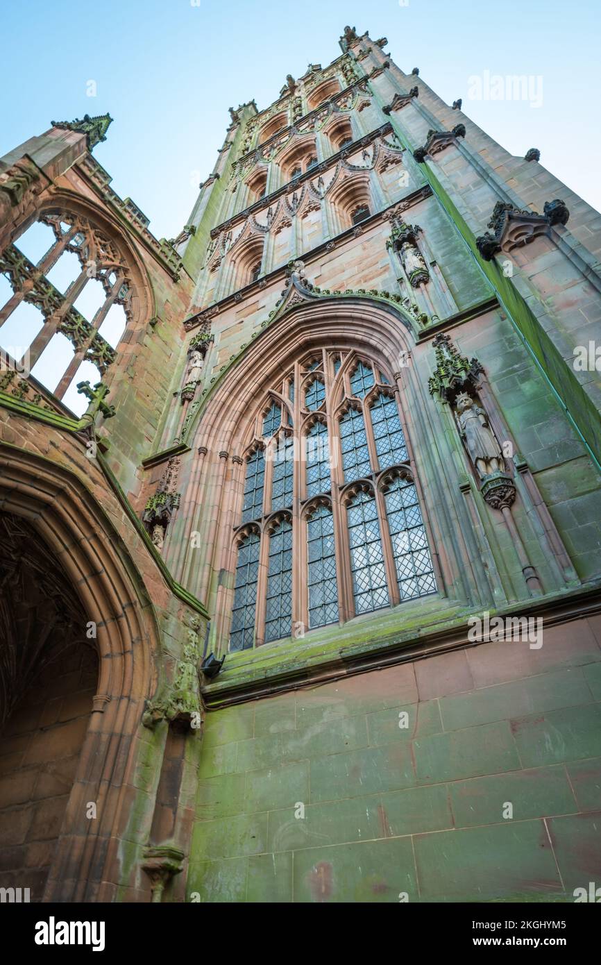 Coventry's medieval cathedral ruins in England UK Stock Photo - Alamy