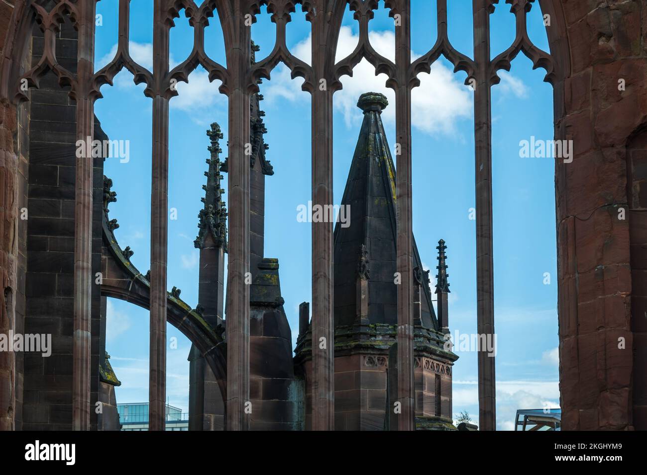 Coventry's medieval cathedral ruins in England UK Stock Photo - Alamy