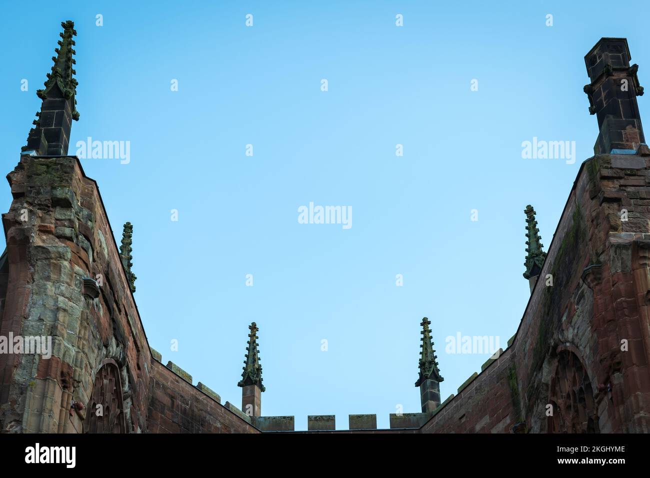 Coventry's medieval cathedral ruins in England UK Stock Photo - Alamy