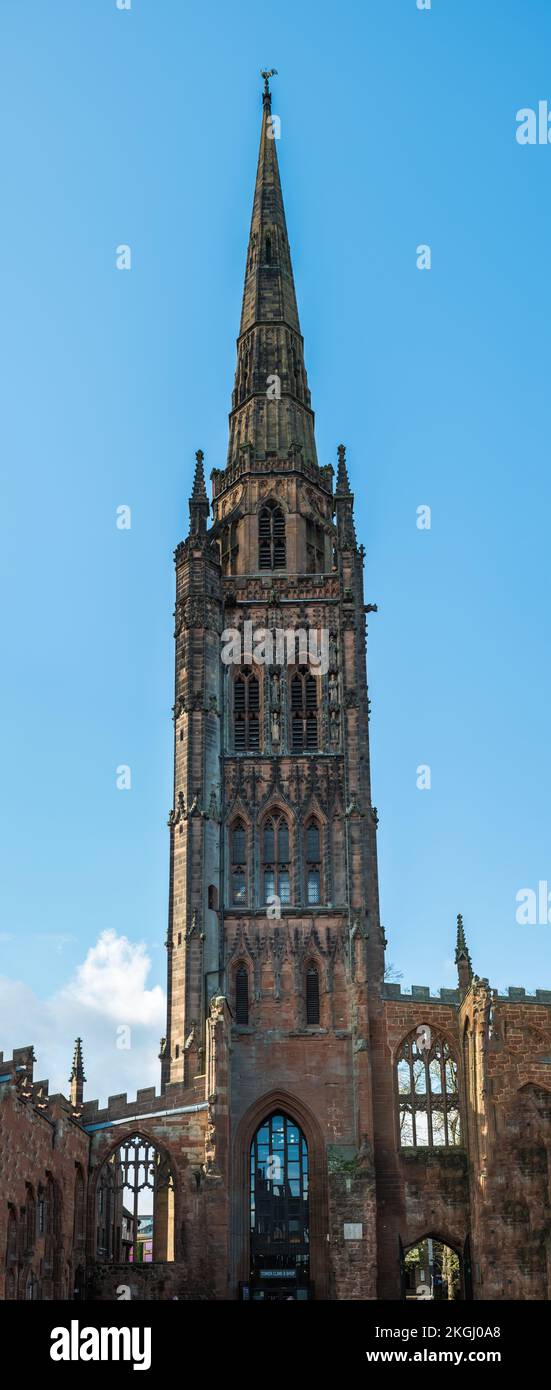 Coventry's medieval cathedral ruins in England UK Stock Photo - Alamy