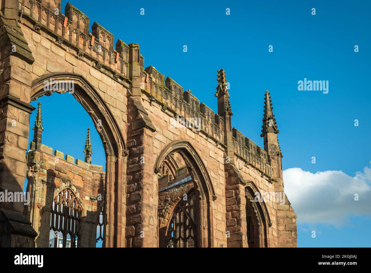 Coventry's medieval cathedral ruins in England UK Stock Photo - Alamy