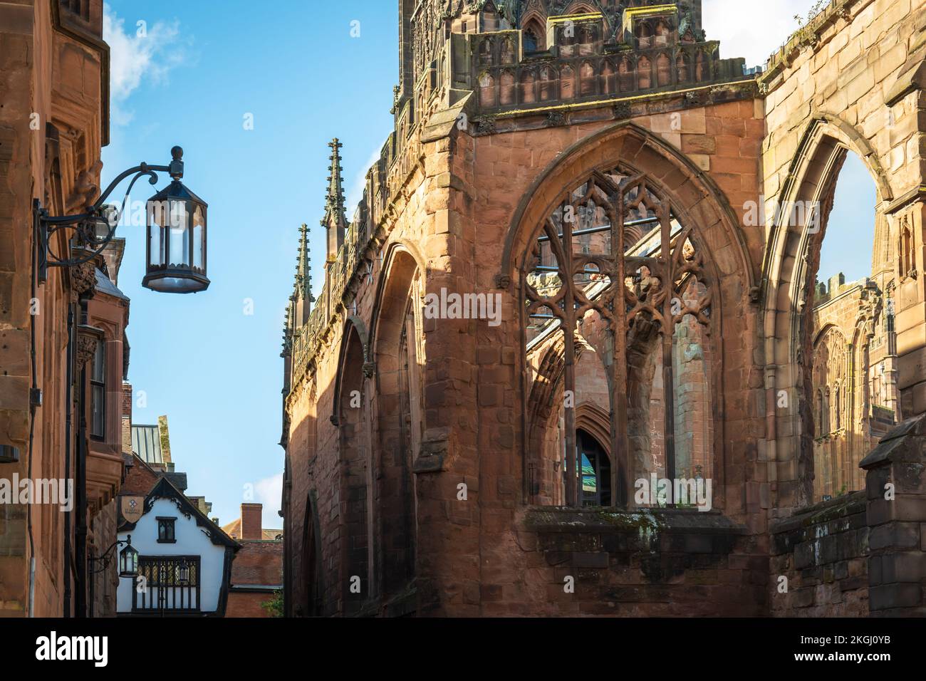 Coventry's medieval cathedral ruins in England UK Stock Photo - Alamy