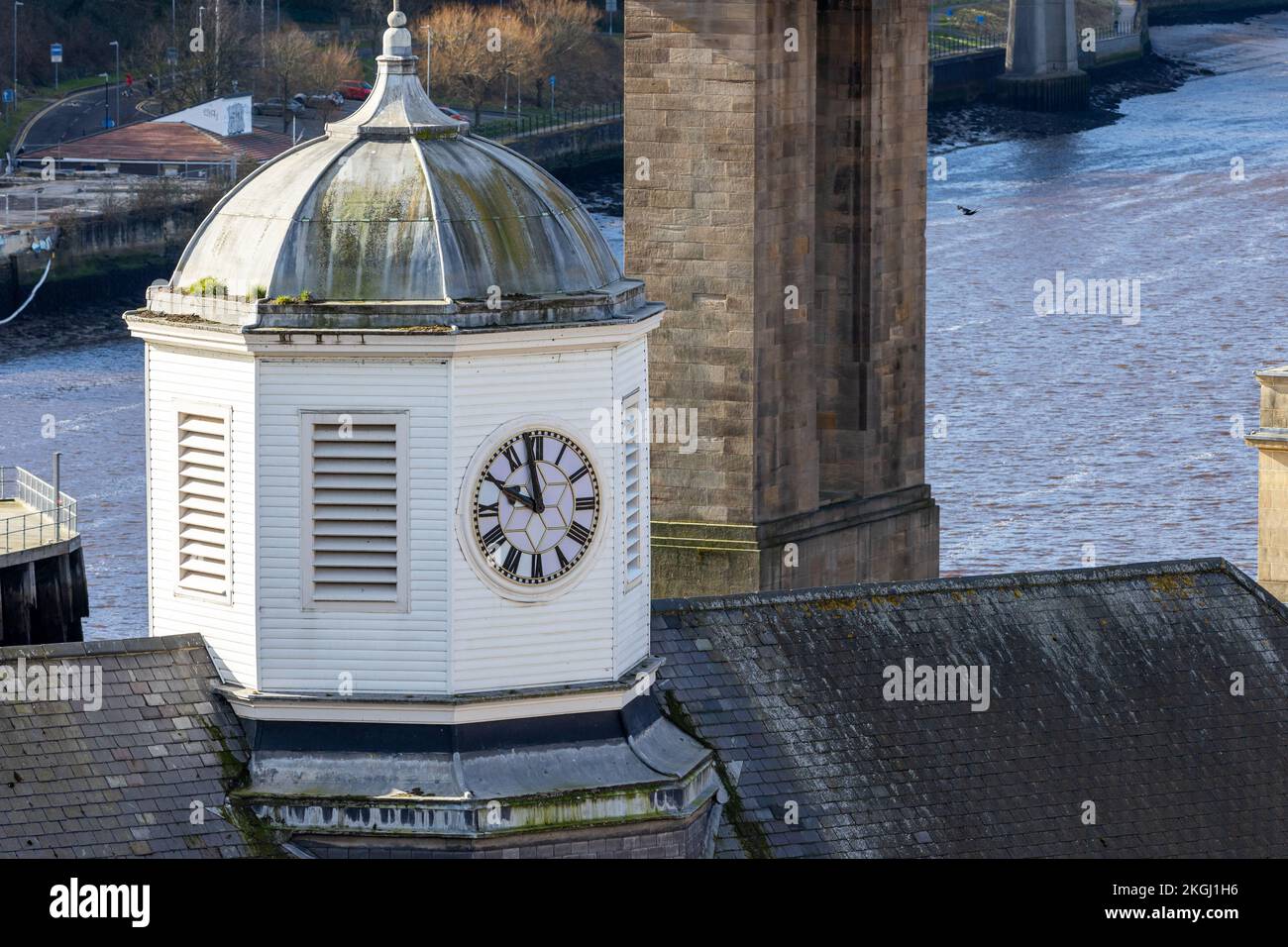 Newcastle quayside clock tower hi-res stock photography and images - Alamy
