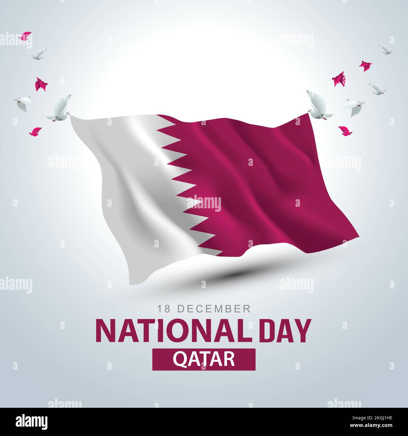 Qatar national day greeting card hi-res stock photography and images ...
