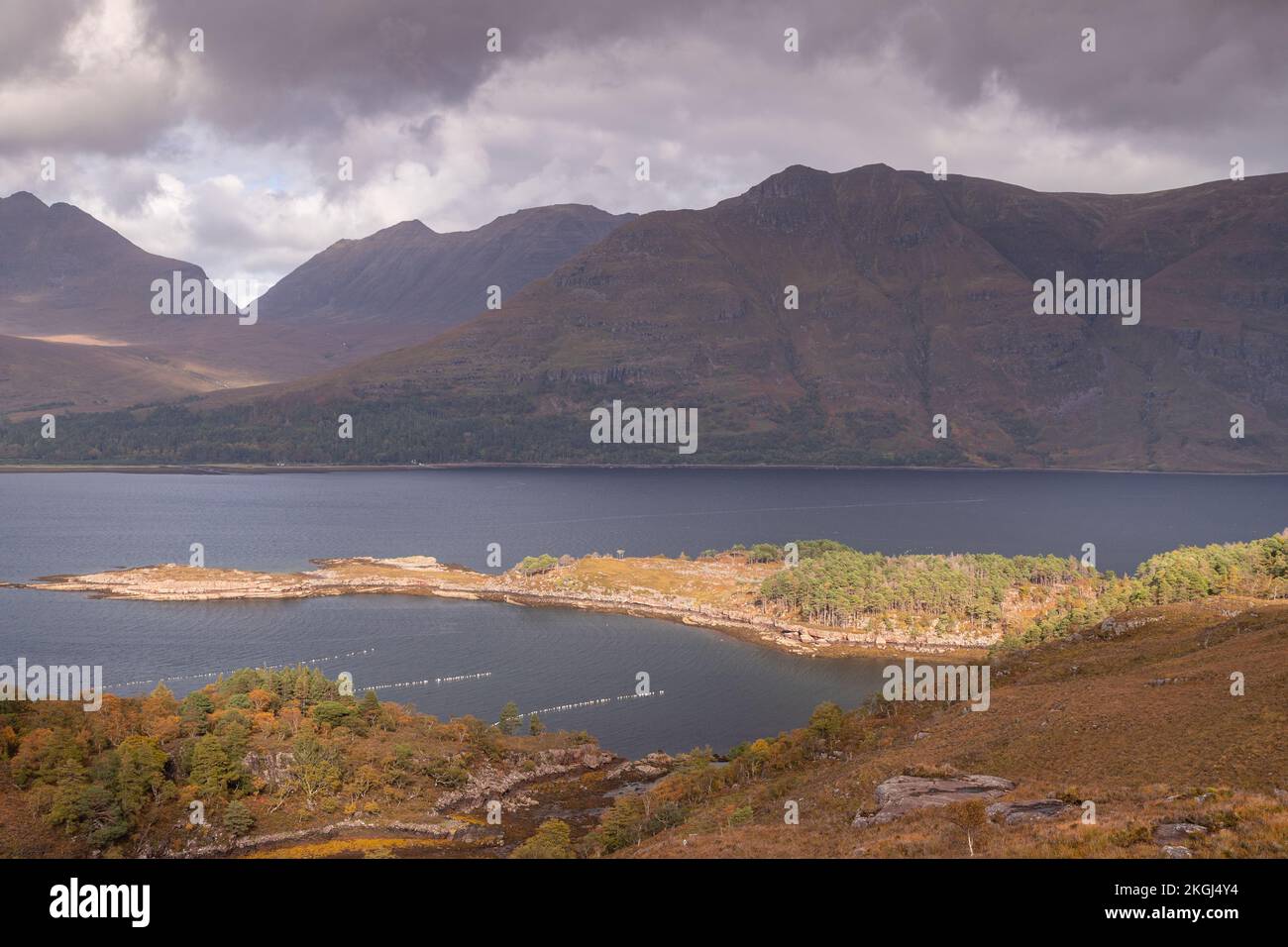 Little Loch Torridon in the highlands of northwest Scotland Stock Photo ...