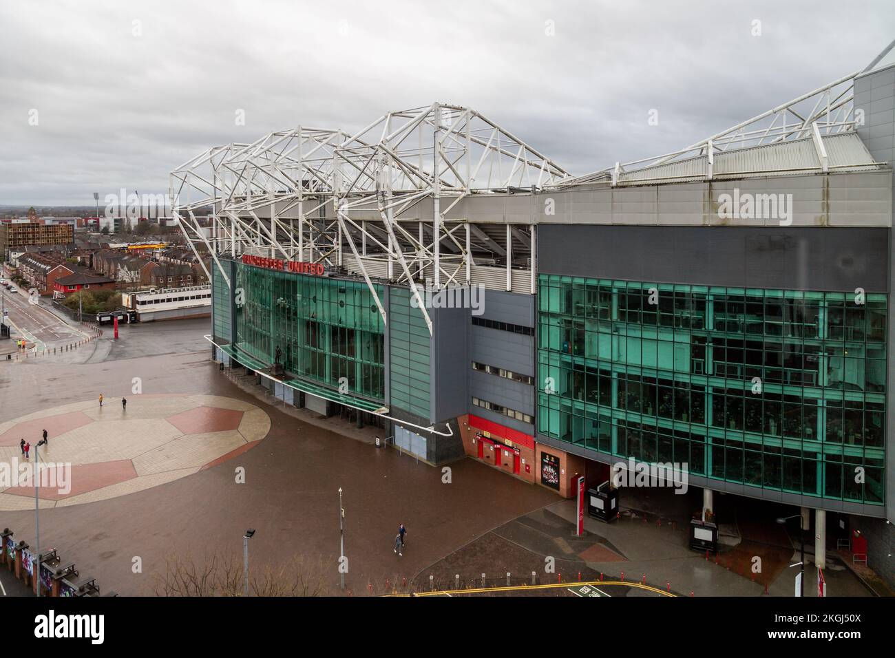 Manchester United's Old Trafford stadium, Manchester Stock Photo - Alamy