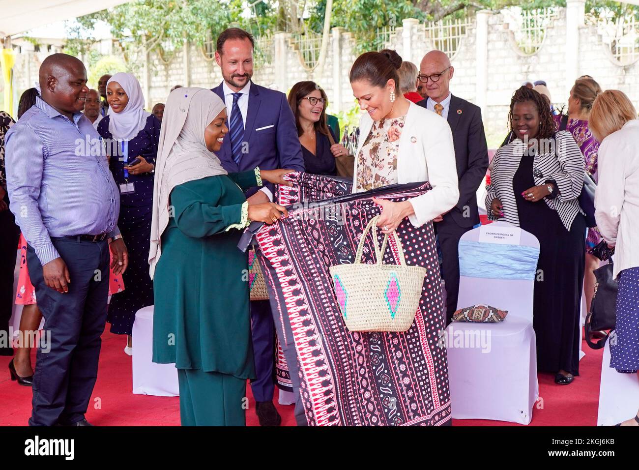 Kwale District, Kanya 20221123.Crown Princess Victoria of Sweden and ...
