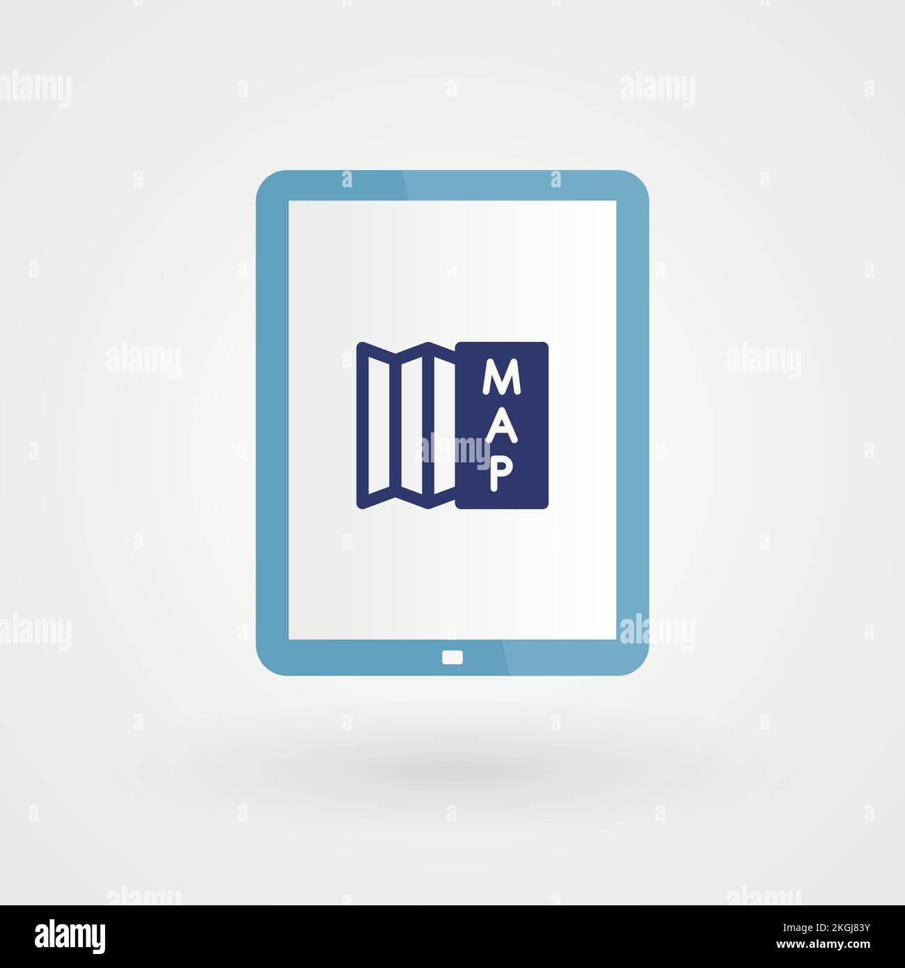 Smart route planning Stock Vector Images - Alamy