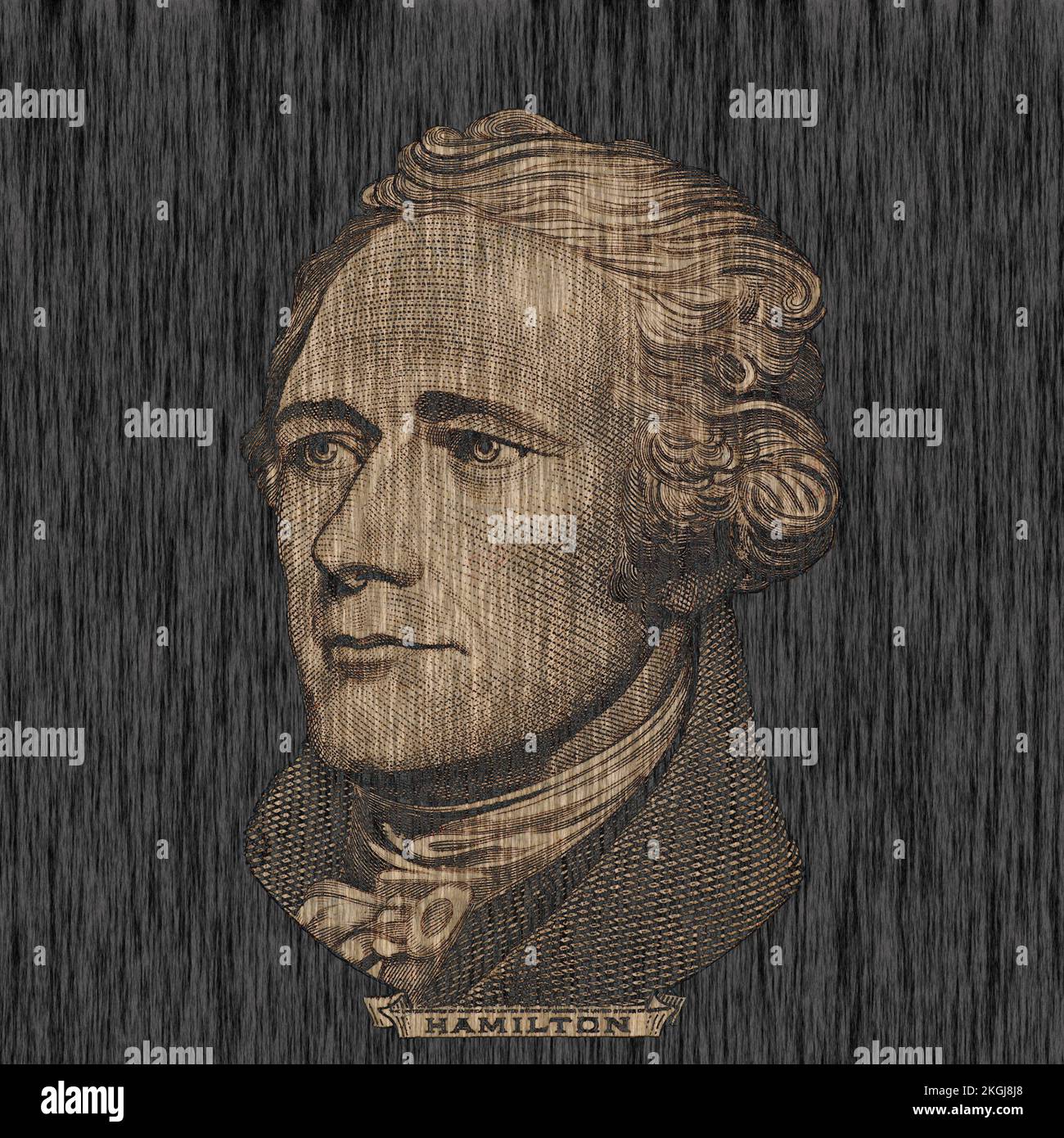Portrait of U.S. president Alexander Hamilton Stock Photo - Alamy