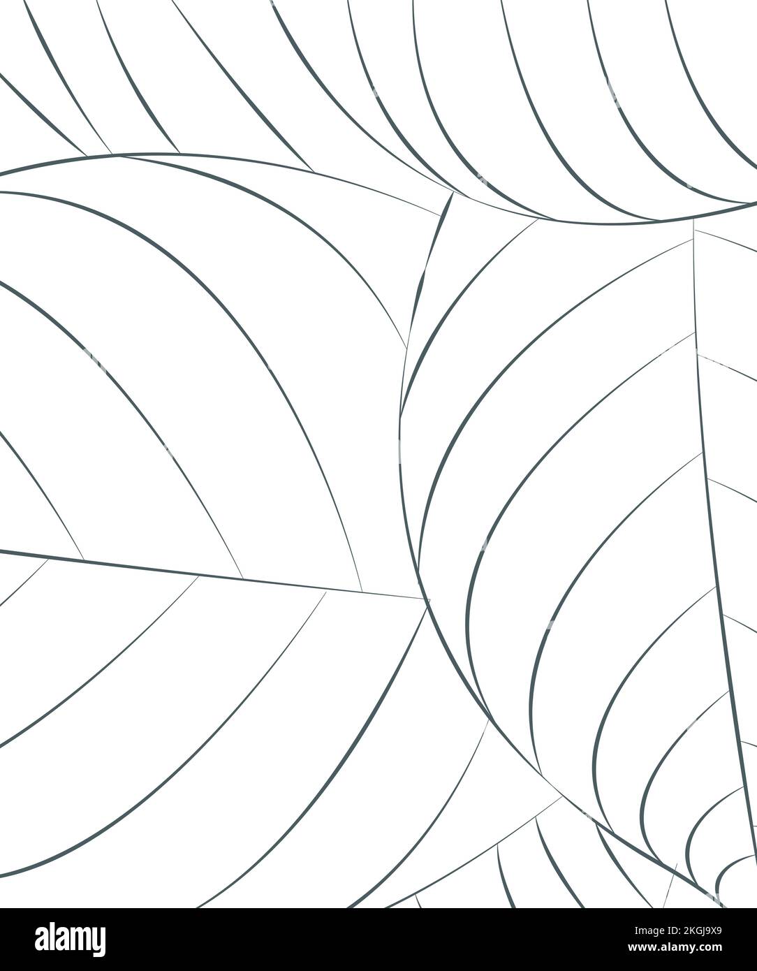 Hand drawn line work leaves background vector Stock Vector Image & Art ...