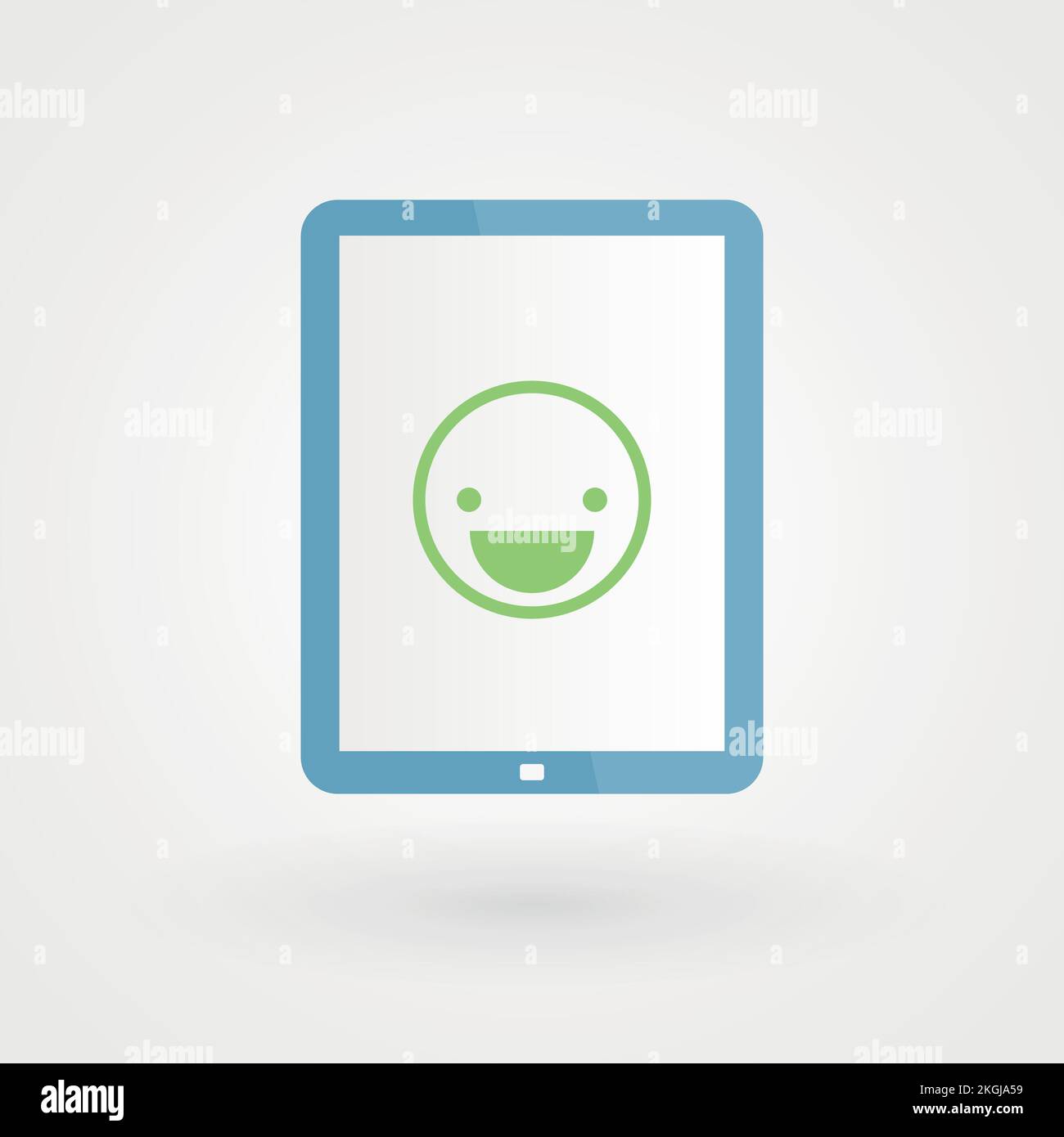 Concept smile tablet technology data Stock Vector Images - Alamy