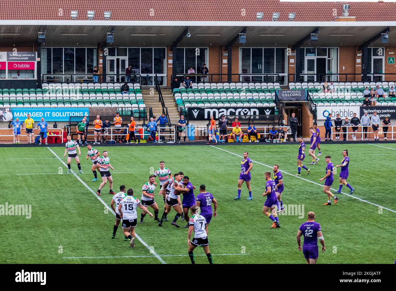 Newcastle falcons rugby team hi-res stock photography and images - Alamy