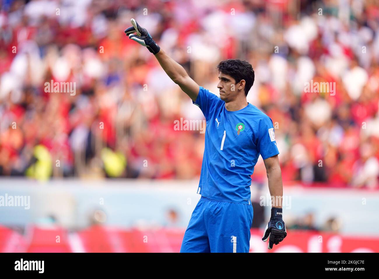 Morocco goalkeeper Yassine Bounou during the FIFA World Cup Group F ...