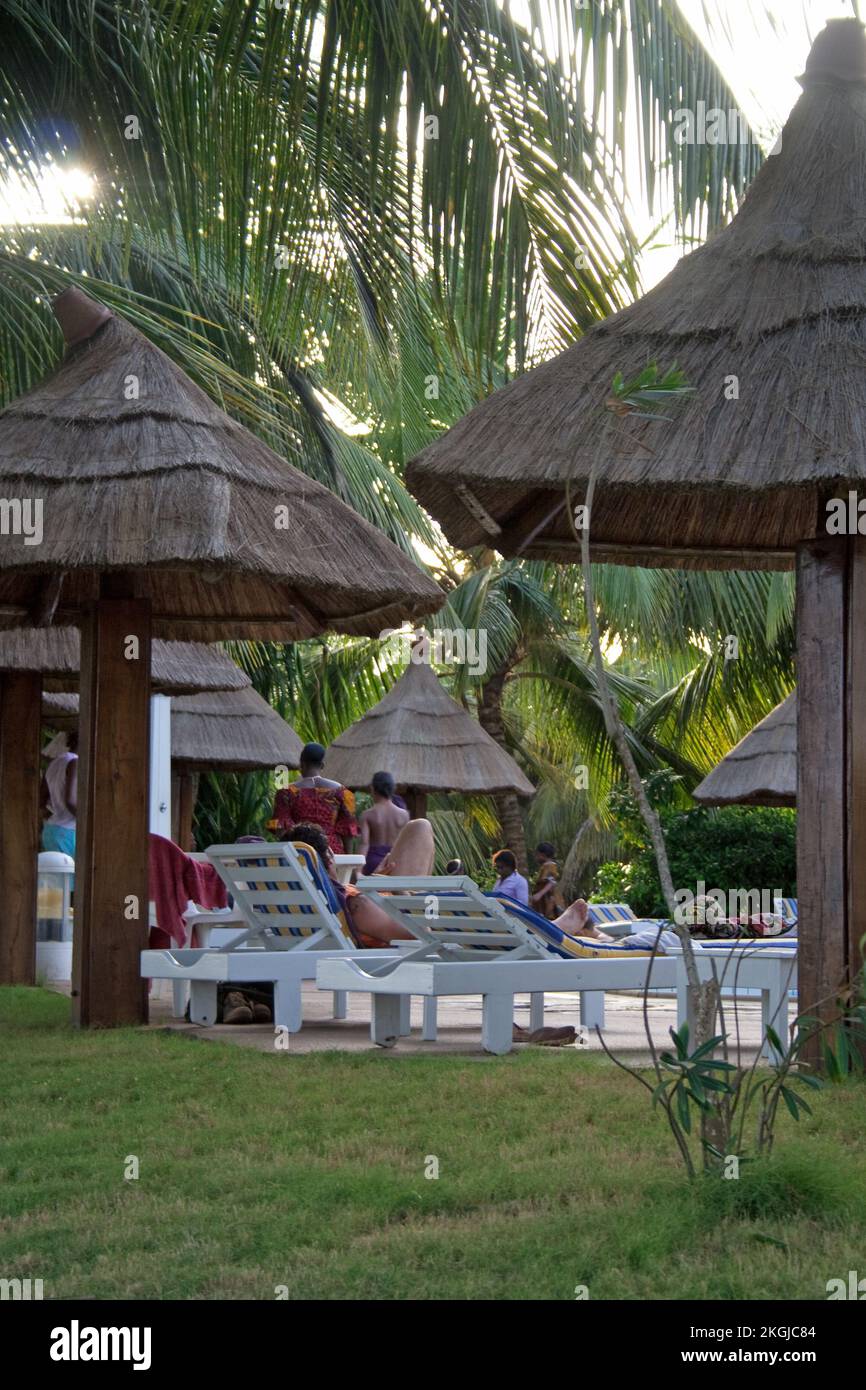 Swimming Pool, Awale Plage Hotel, Grand Popo, Benin Stock Photo - Alamy