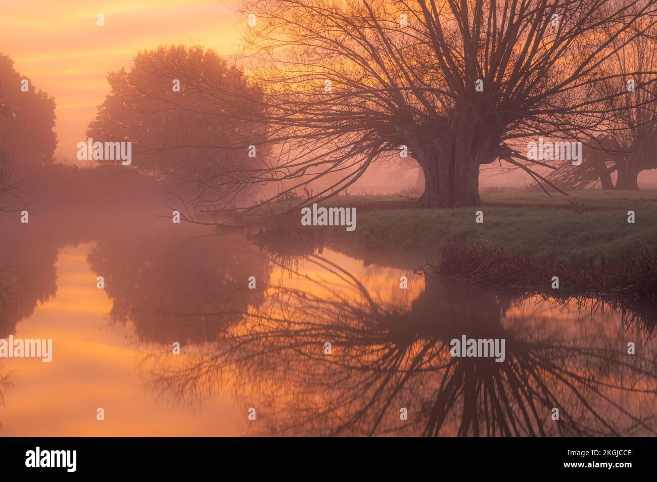 Warm sunrise in dedham hi-res stock photography and images - Alamy
