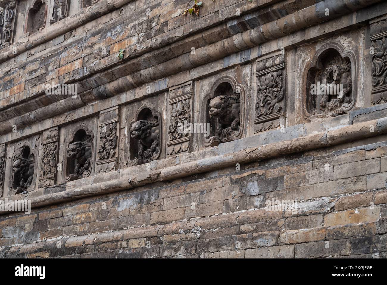 The Tianning Temple is the oldest ground building in Beijing which has ...