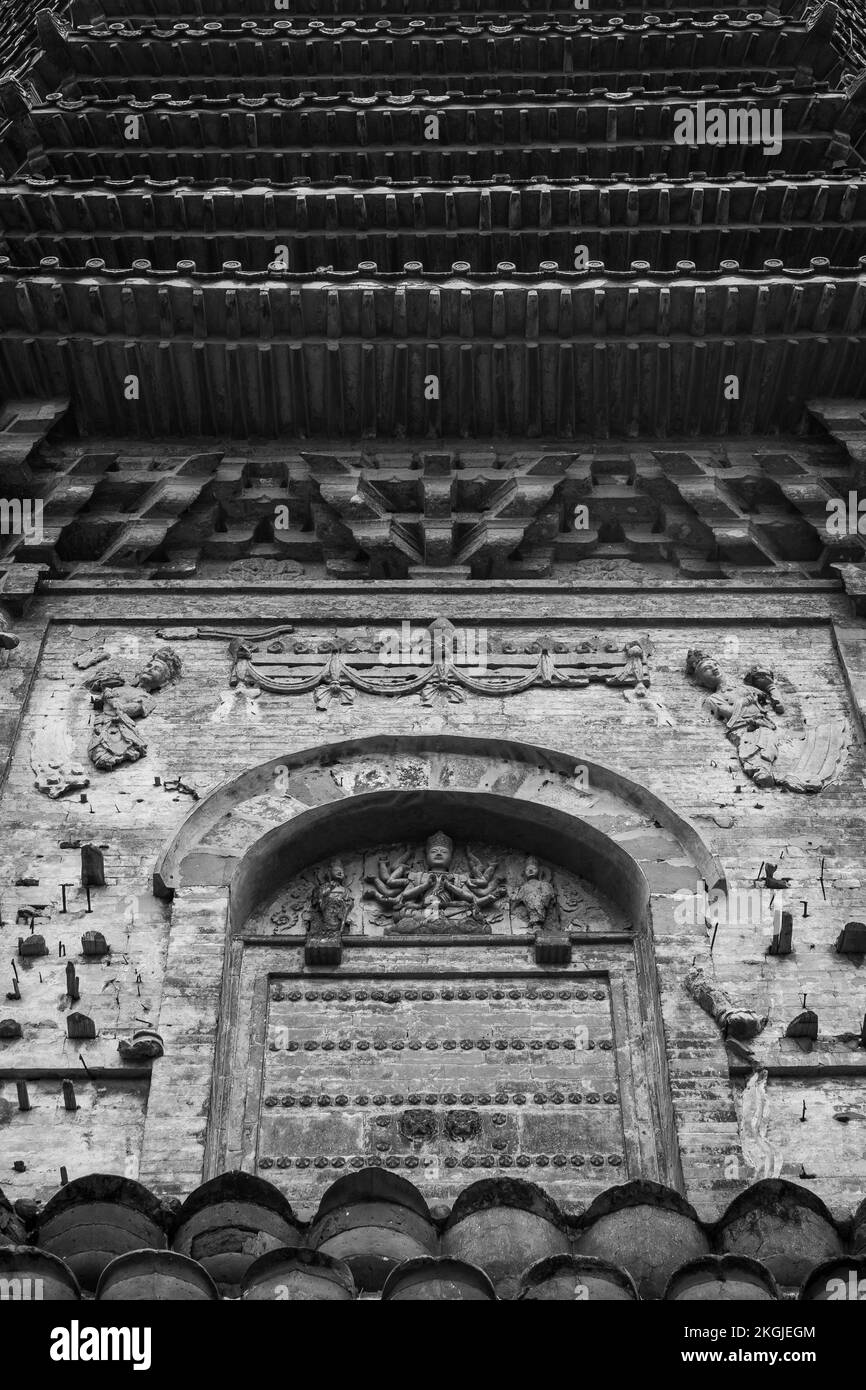 The Tianning Temple is the oldest ground building in Beijing which has ...