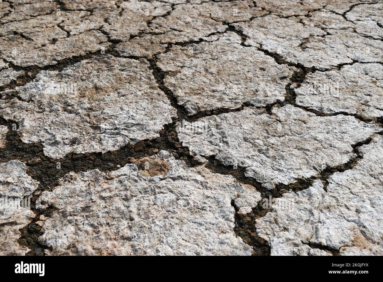 Dry and cracked ground, dry for lack of rain. Effects of climate change ...