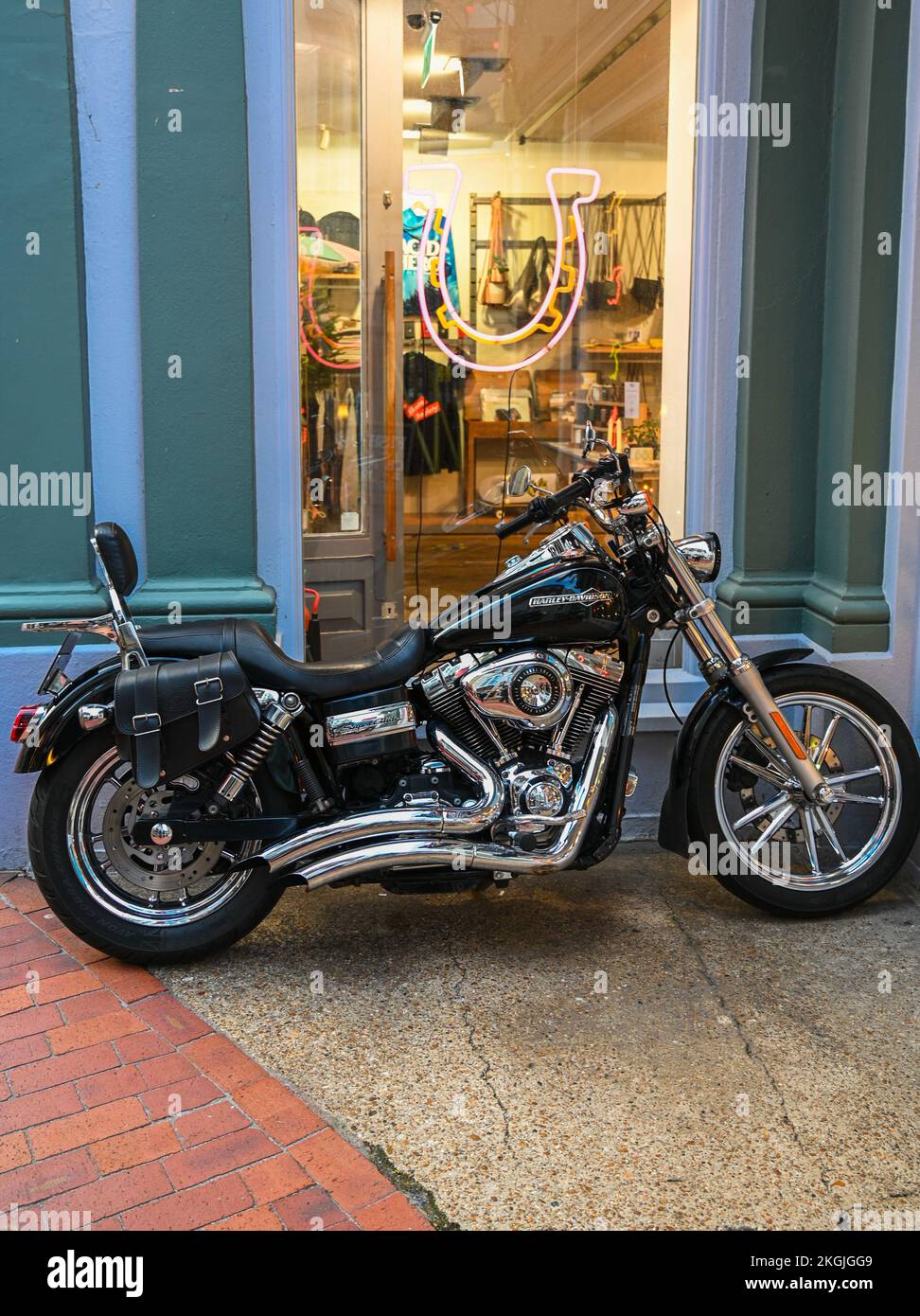 Harley Davidson Motorcycle in Brighton Stock Photo - Alamy