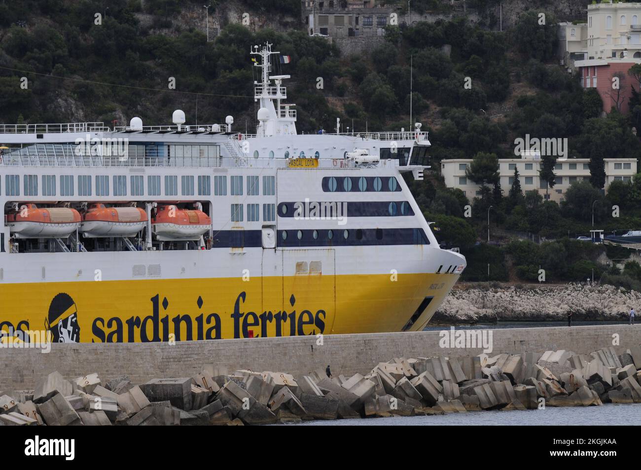 Corsica ferry harbour nice cote hi-res stock photography and images - Alamy