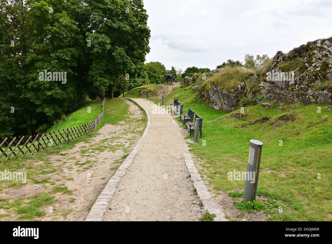 Checiny, Poland - September 14, 2022: Path leading to the Checiny ...