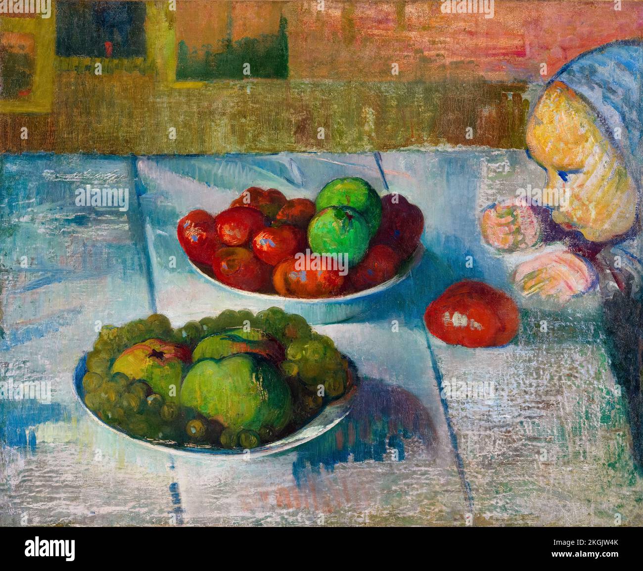 Meijer de Haan painting, Still Life with a Profile of Mimi, oil on ...