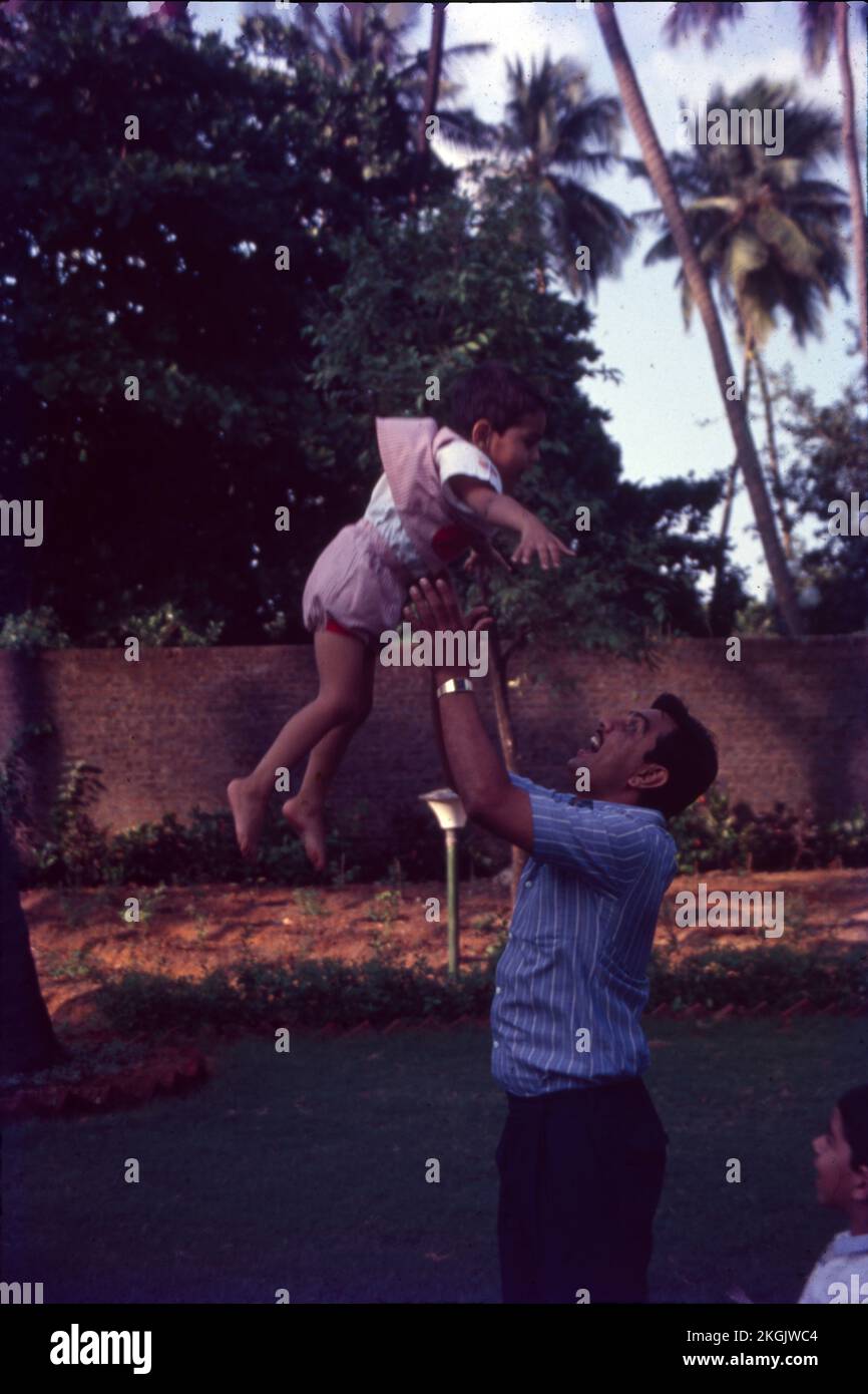 Father & Son in Garden, India Stock Photo - Alamy