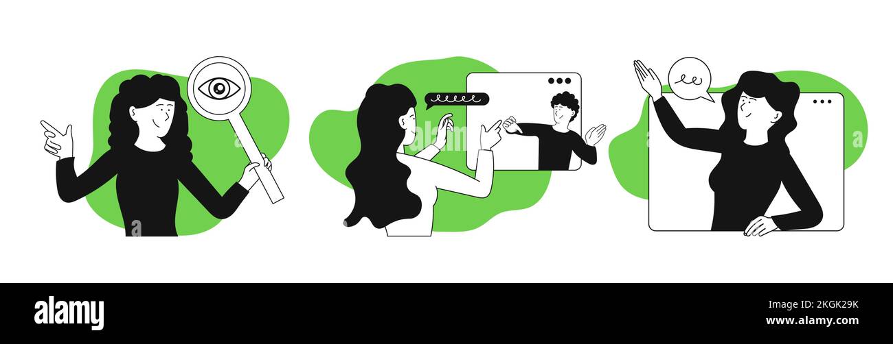 App development set business vector illustration concept. Application ...