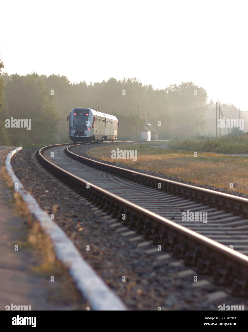 Train leaving junction hi-res stock photography and images - Alamy