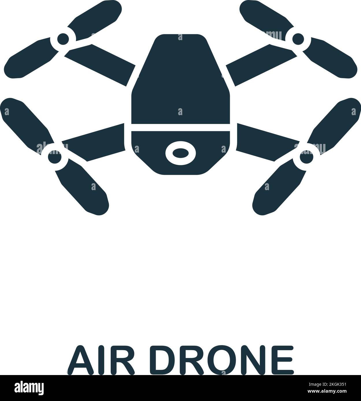 Air Drone icon. Monochrome simple Smart Technology icon for templates ...