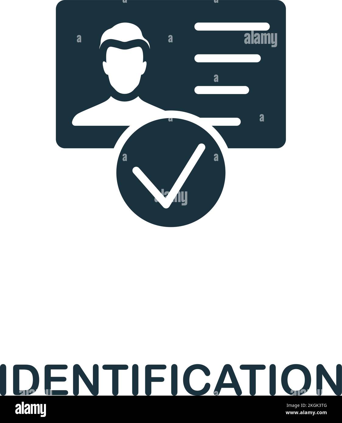 Identification Icon Monochrome Simple Smart Technology Icon For Templates Web Design And
