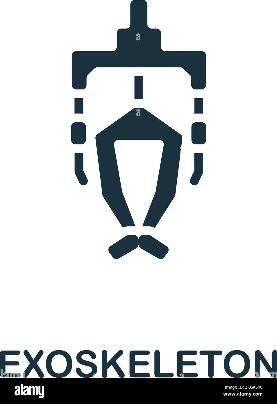 Exoskeleton icon. Monochrome simple Smart Technology icon for templates ...