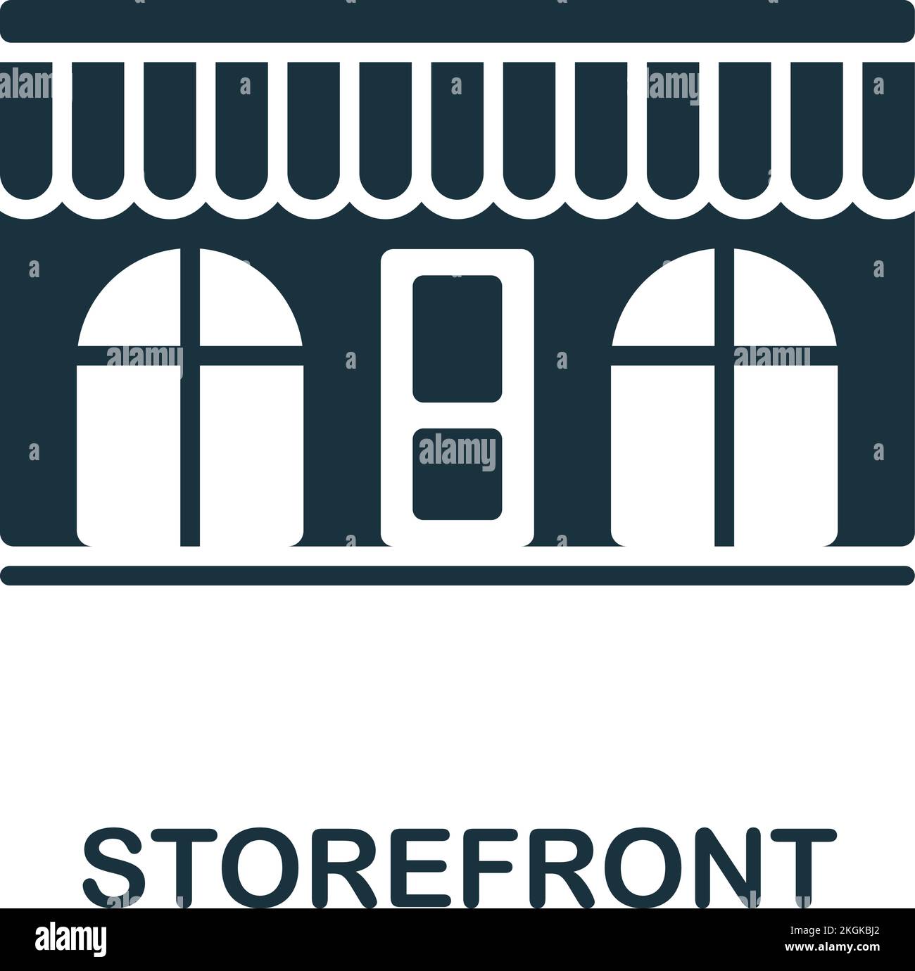 Storefront icon. Monochrome simple Stock Market icon for templates, web ...