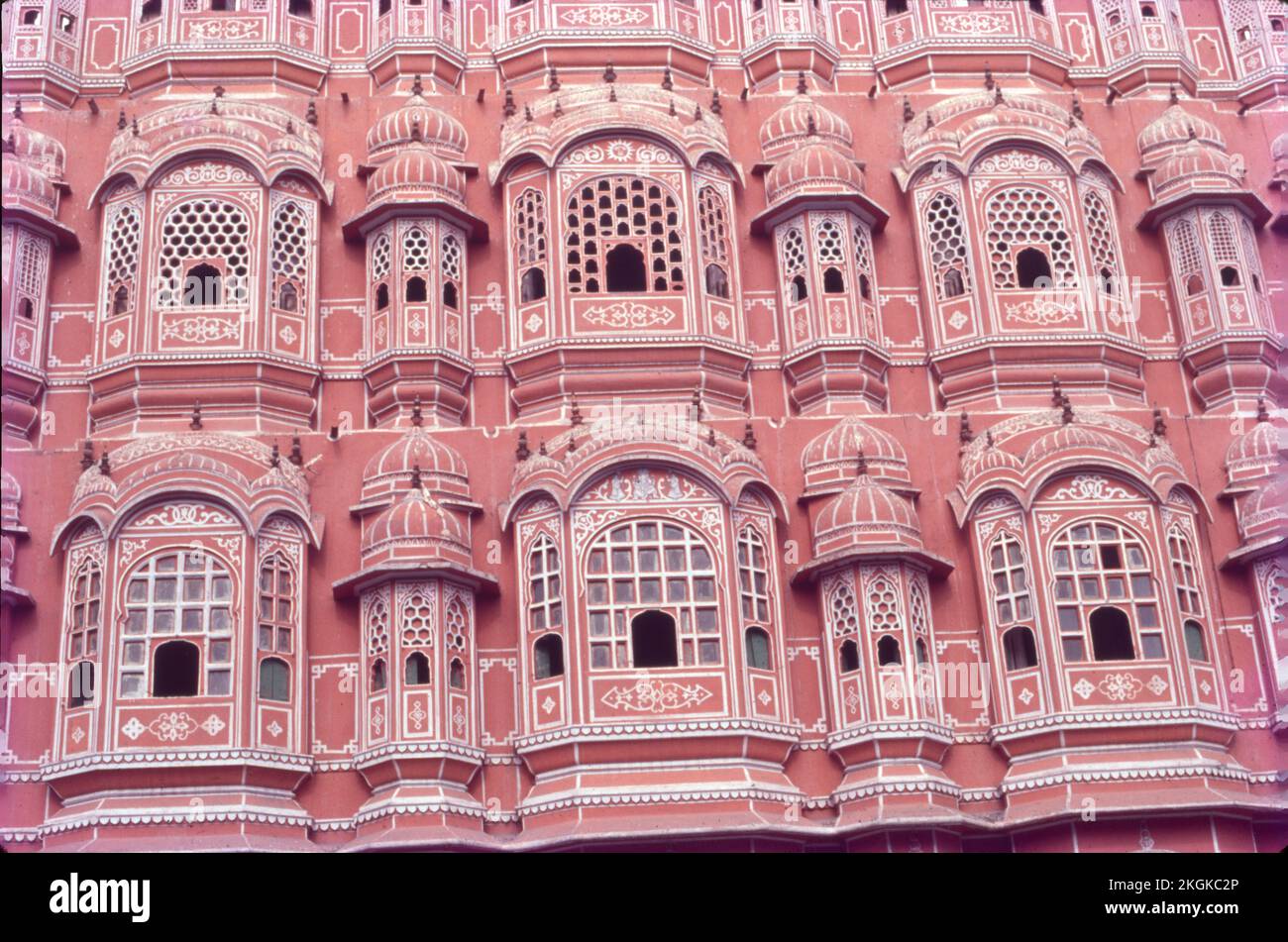 The Hawa Mahal is a palace in the city of Jaipur, India. Built from red ...
