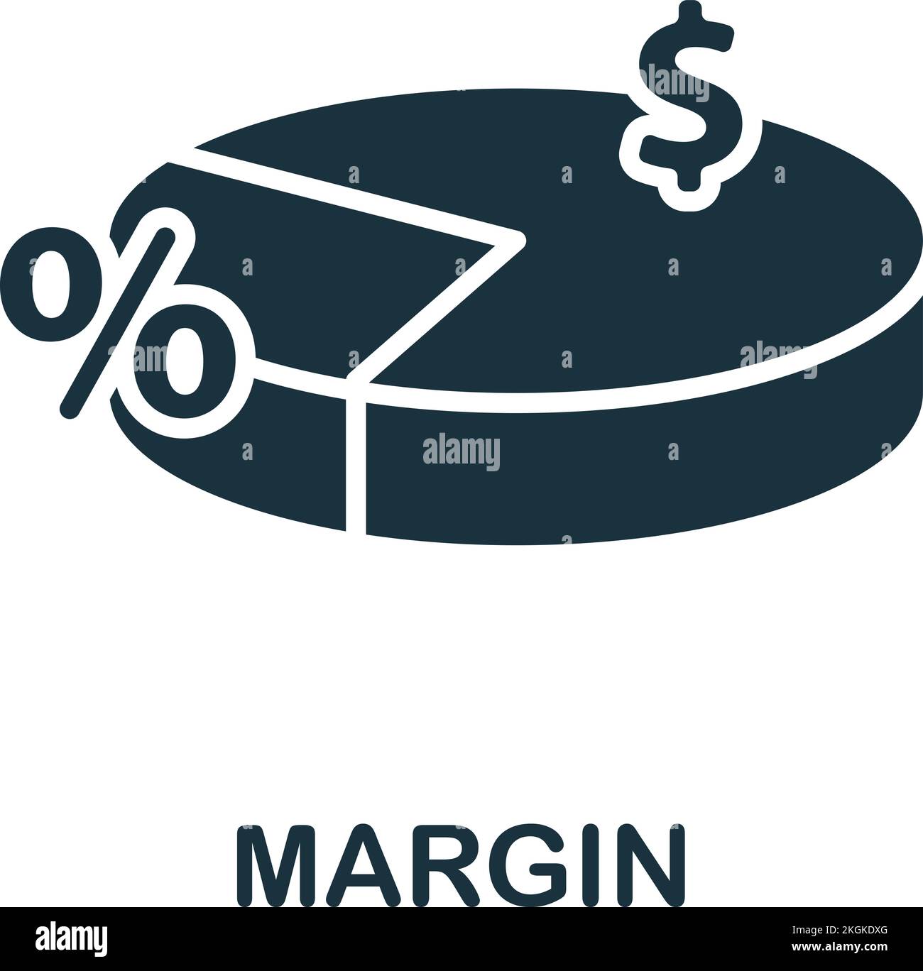 Margin icon. Monochrome simple Stock Market icon for templates, web ...