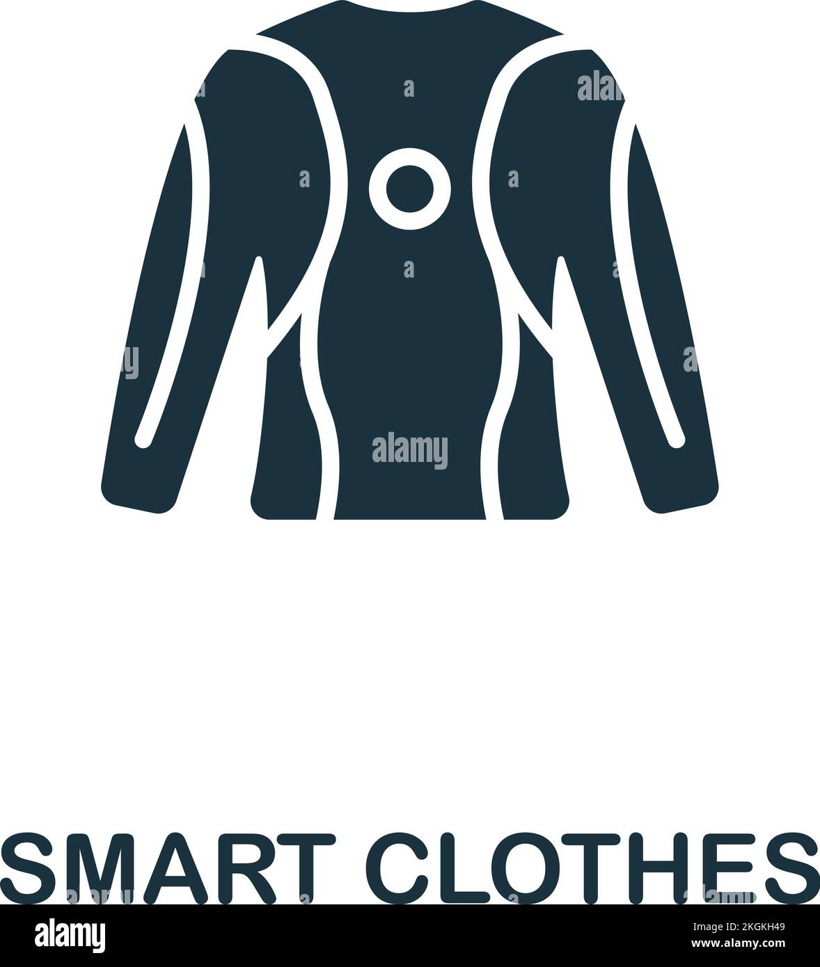 Smart Clothes Icon Monochrome Simple Smart Technology Icon For Templates Web Design And