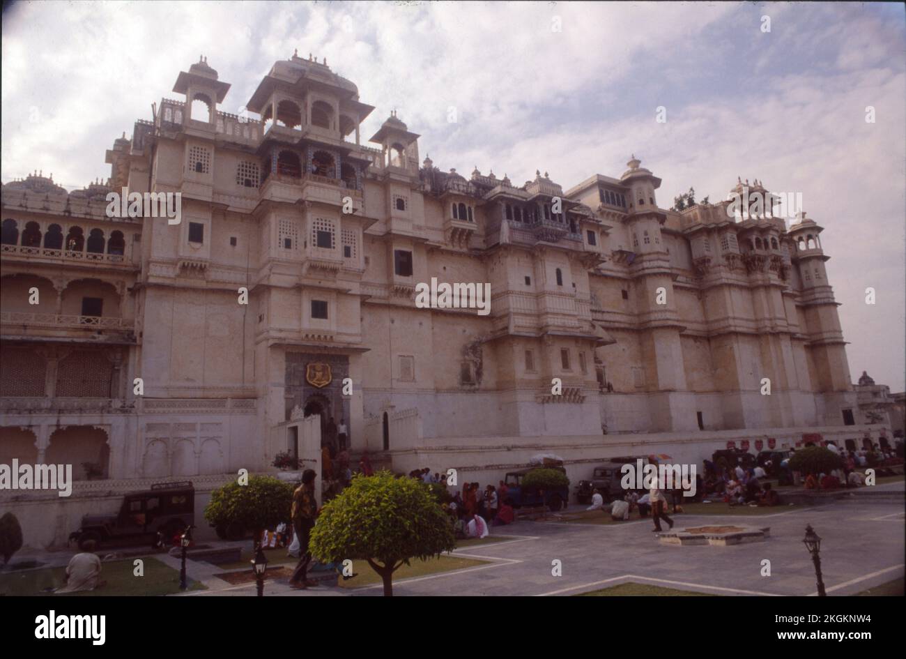 The City Palace in Udaipur was built in a flamboyant style and is ...