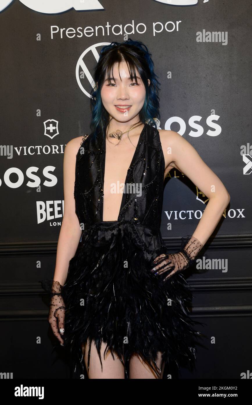 November 22, Mexico City, Mexico: Sujin Kim attends the black carpet of the GQ Men Of The Year ...