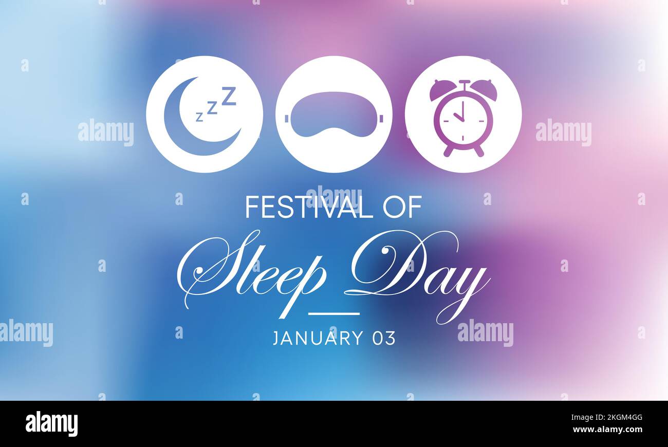 Festival of Sleep day is observed every year on January 3 Stock Vector Image & Art - Alamy