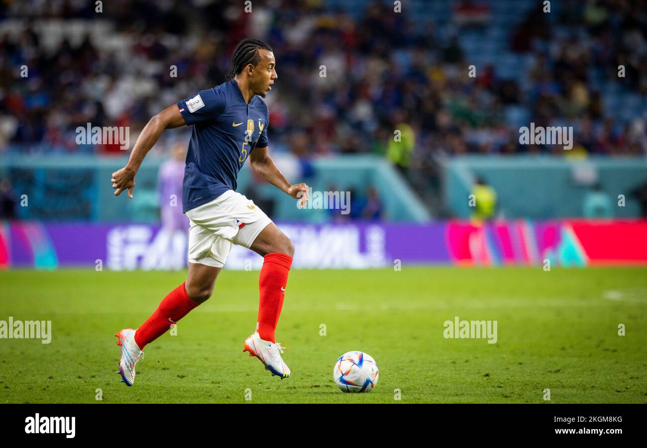 Doha, Qatar. 22nd Nov, 2022. Jules Kounde (FRA) France - Australia ...