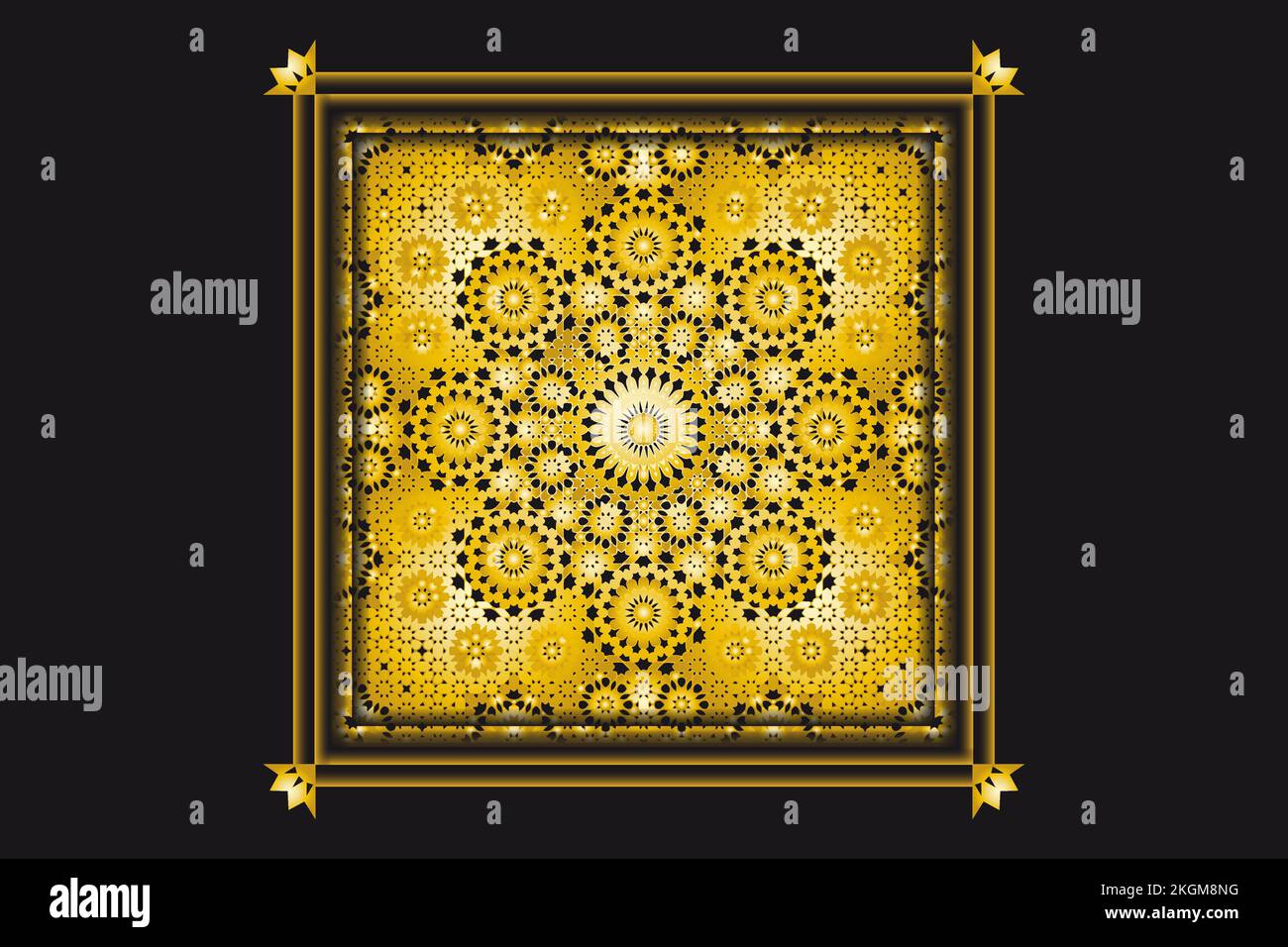 Arabesque golden pattern background collection, Gold Luxury background islamic ornament vector ...