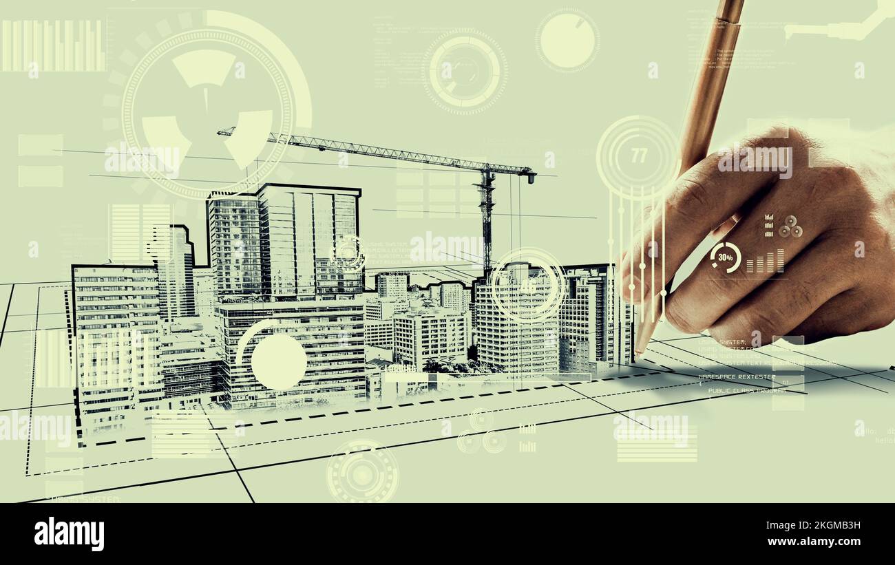 City sketch hi-res stock photography and images - Alamy