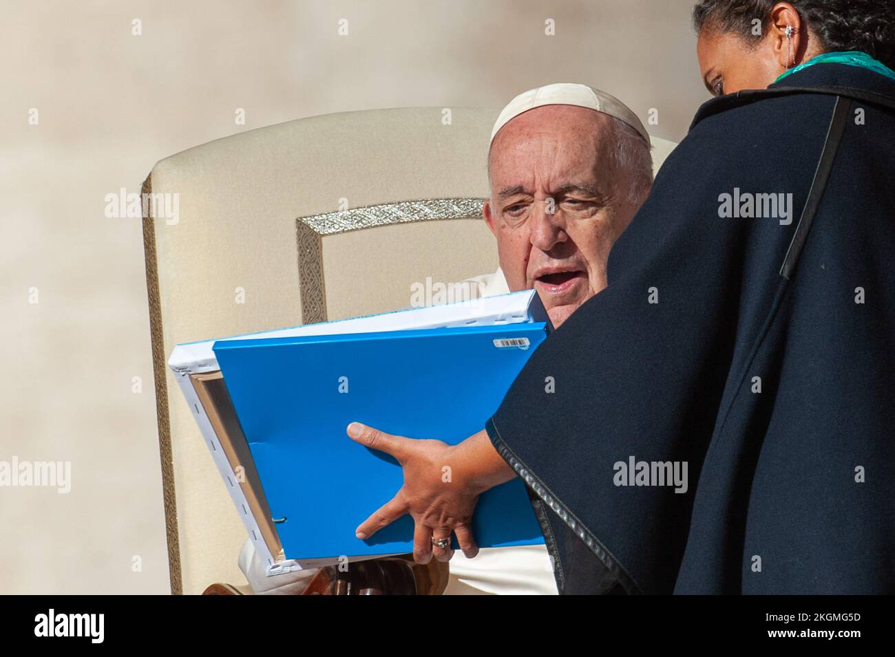 Vatican, Vatican. 23rd Nov, 2022. Pope Francis greets the Italian ...