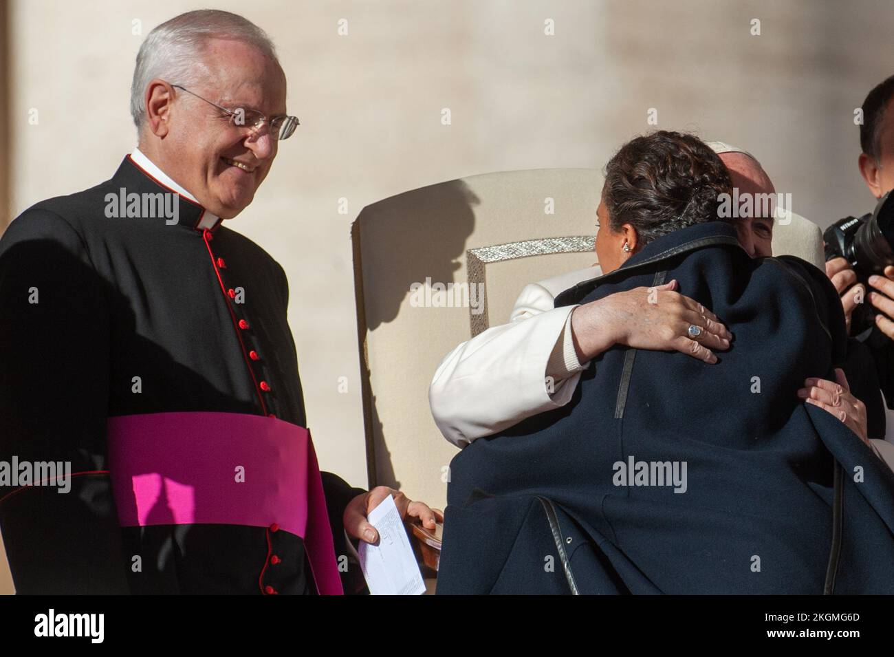 Vatican, Vatican. 23rd Nov, 2022. Pope Francis greets the Italian ...