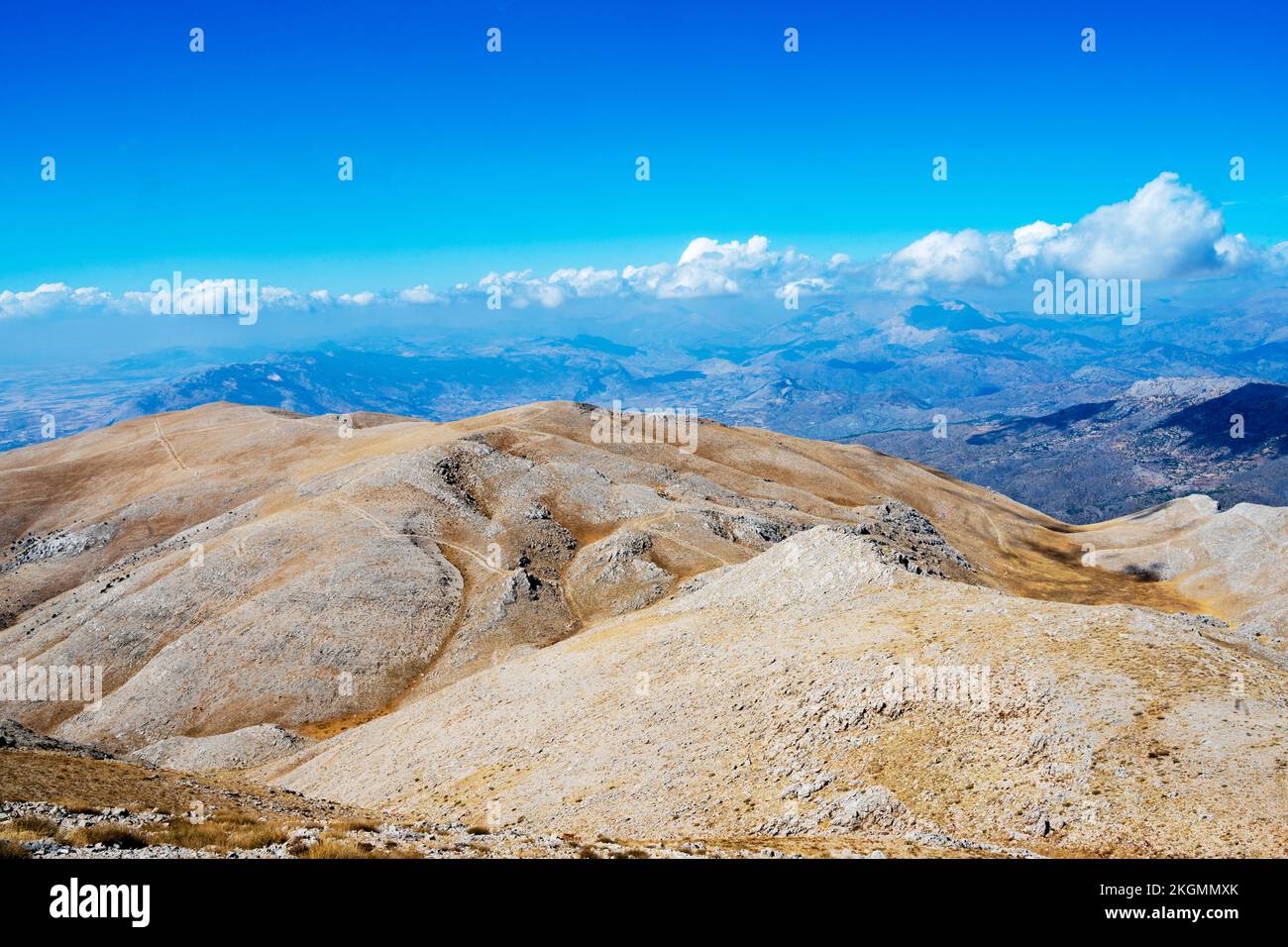 Asien, Türkei, Provinz Adiyaman, Katha, Blick vom Gipfel des Nemrut ...