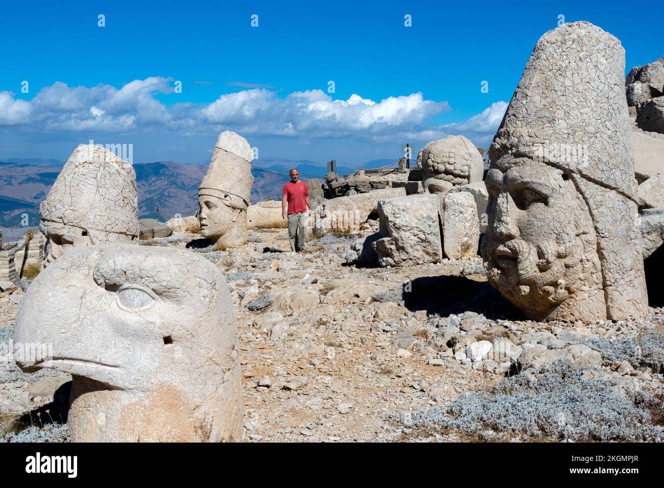 Türkei, Nemrut Dagi, Westterrasse Stock Photo - Alamy