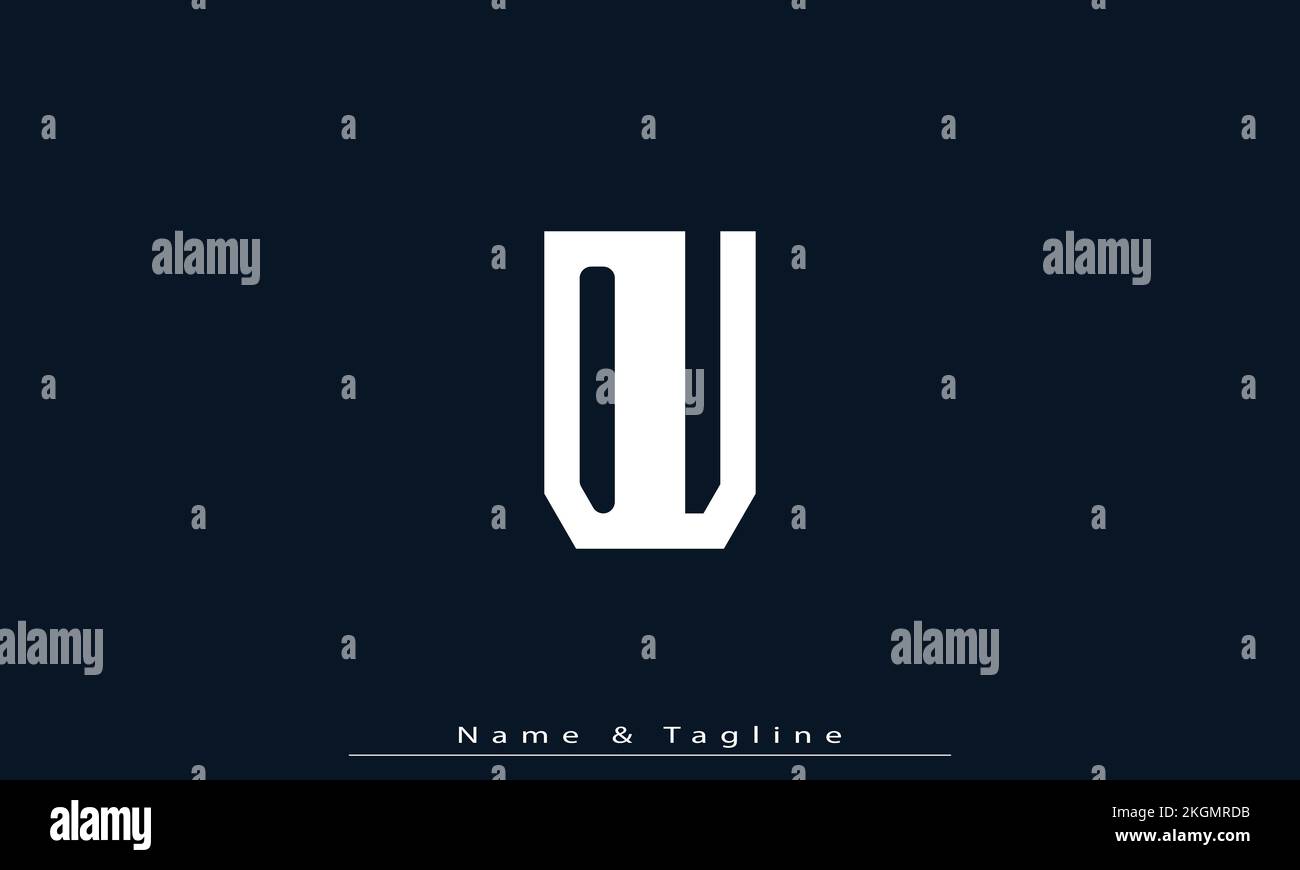 Alphabet letters Initials Monogram logo OU , UO Stock Vector Image ...