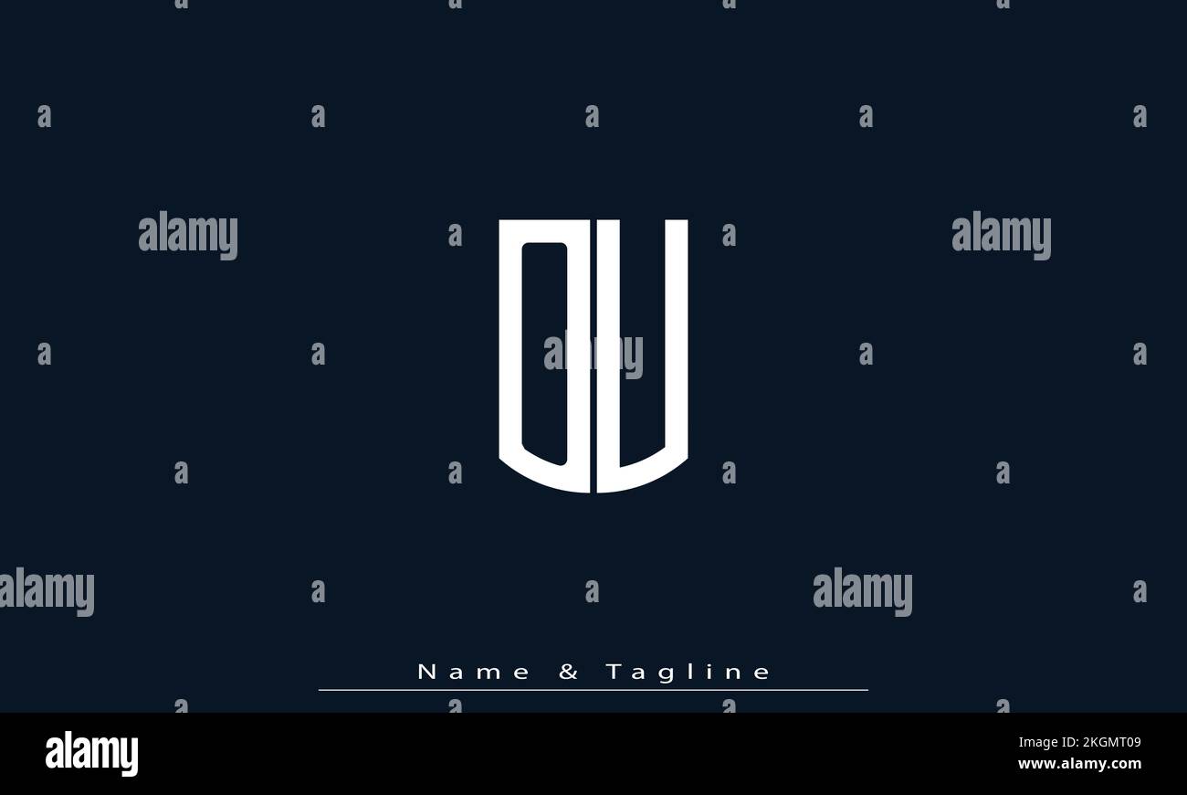 Alphabet letters Initials Monogram logo OU , UO Stock Vector Image & Art - Alamy