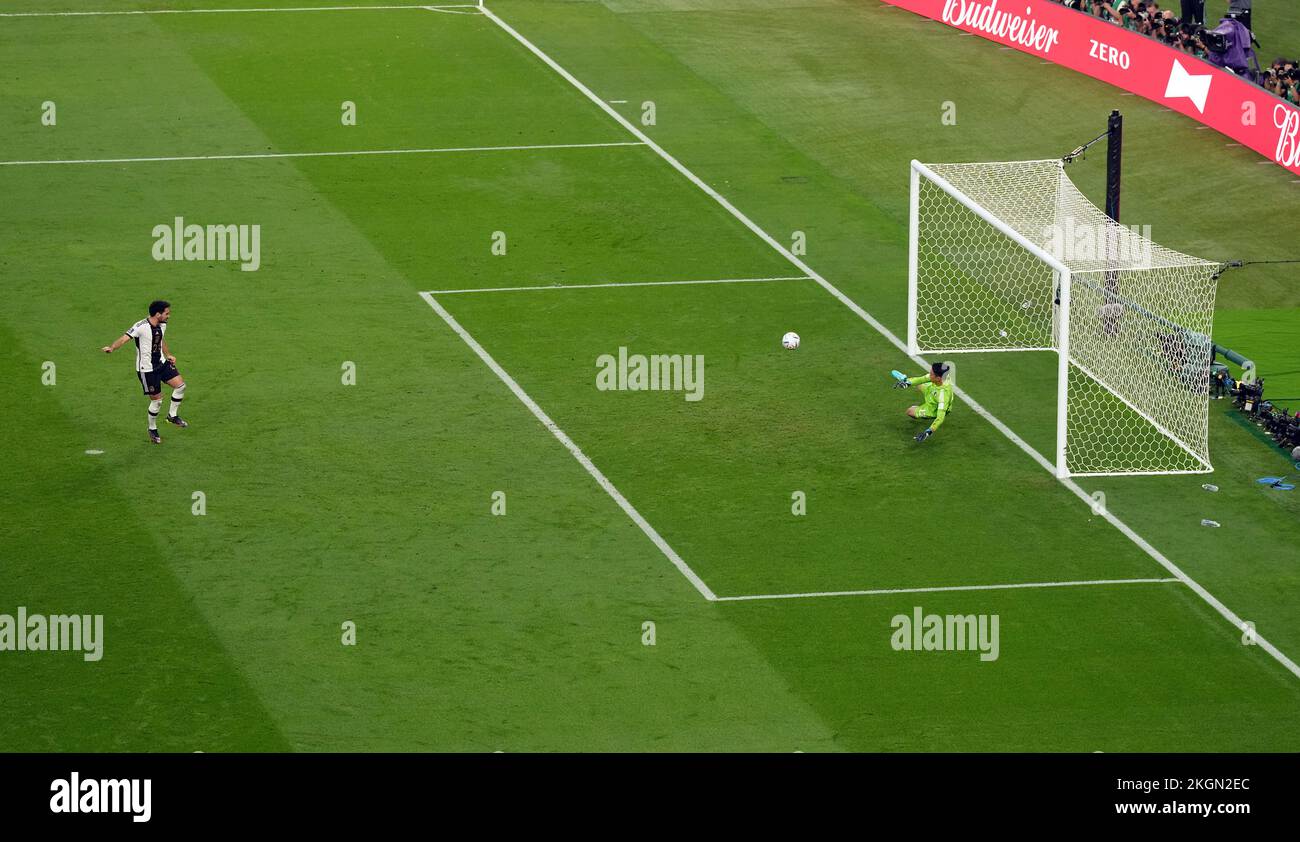 Germany’s Ilkay Gundogan scores their side's first goal of the game ...