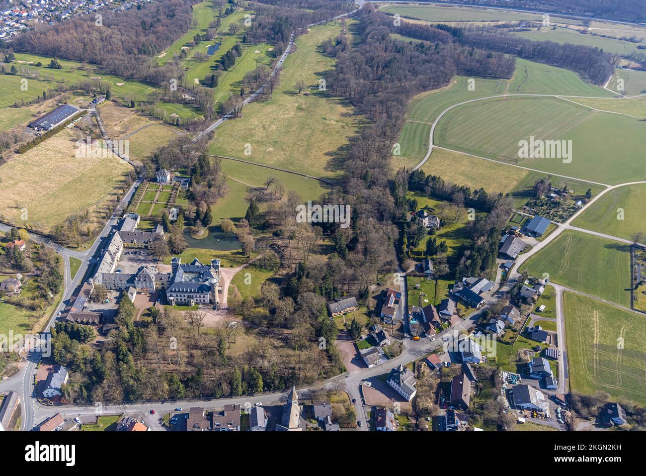 Herdringen hunting lodge with castle park hi-res stock photography and ...